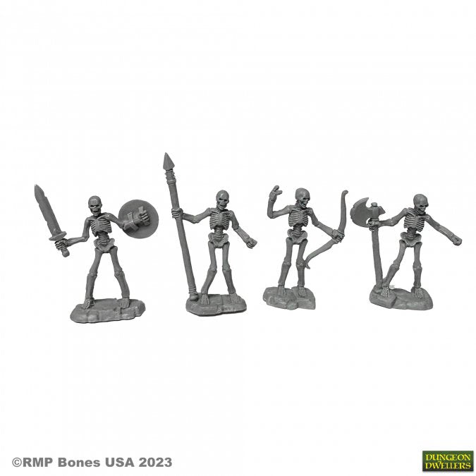 Reaper Bones USA: Skeleton Warriors (4) (07090) – Gnomish Bazaar