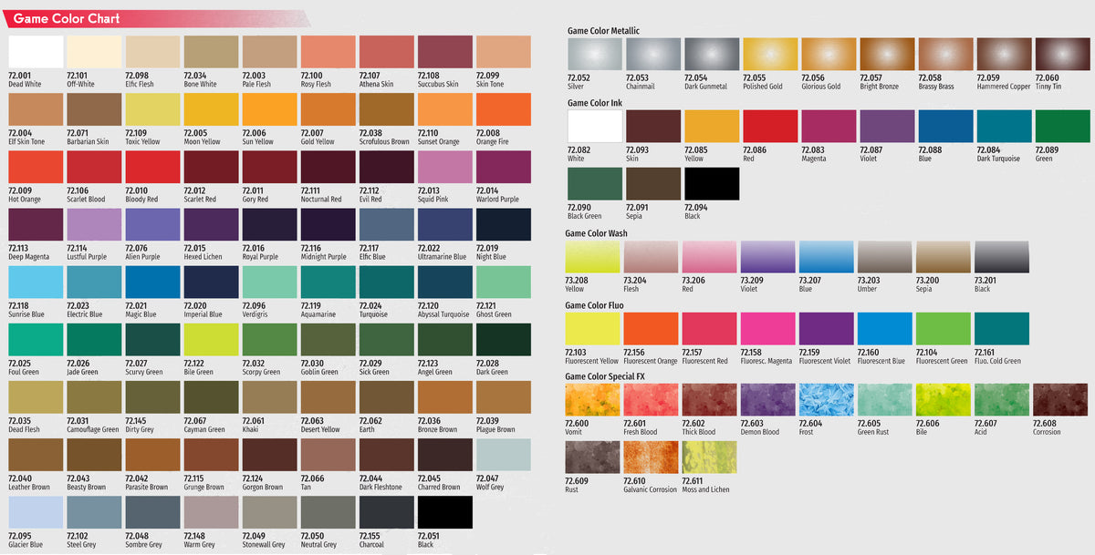 Vallejo Game Color - EZ-Buy Bundle (all 129 Game Color paints in new f ...