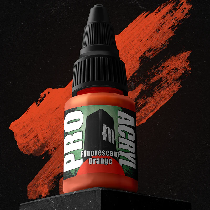 Monument Hobbies Pro Acryl: Fluorescent Orange (22ml) (MPA-F02 ...