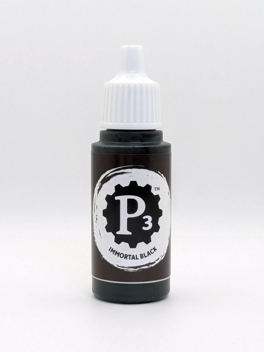 P3 Paint: Immortal Black (18ml) (N176) - 2025 Edition – Gnomish Bazaar
