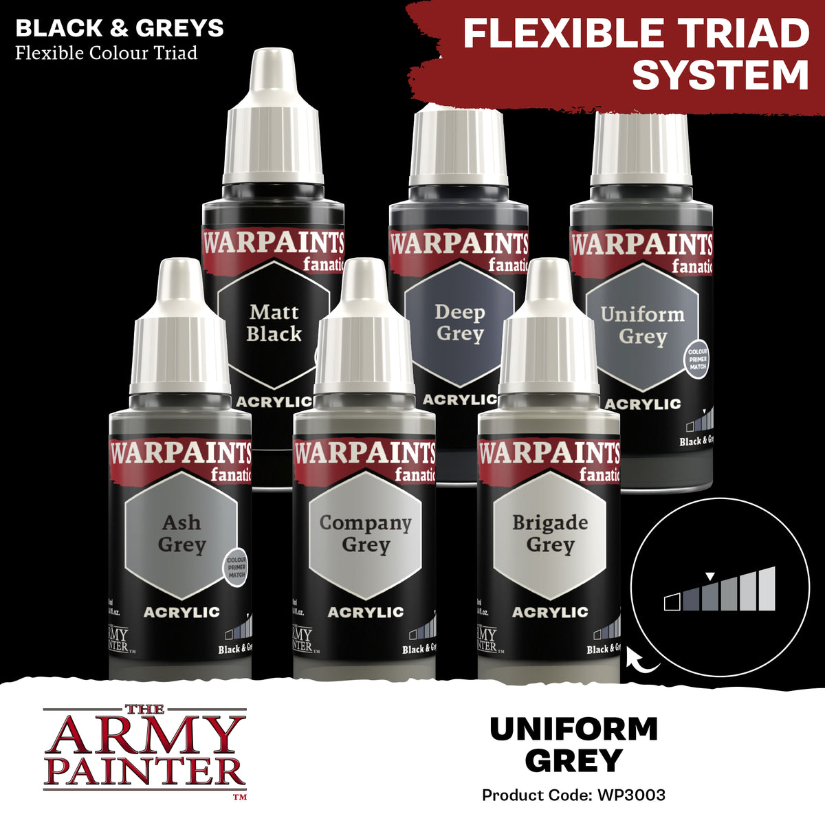 The Army Painter Warpaints Fanatic: Uniform Grey (WP3003) – Gnomish Bazaar
