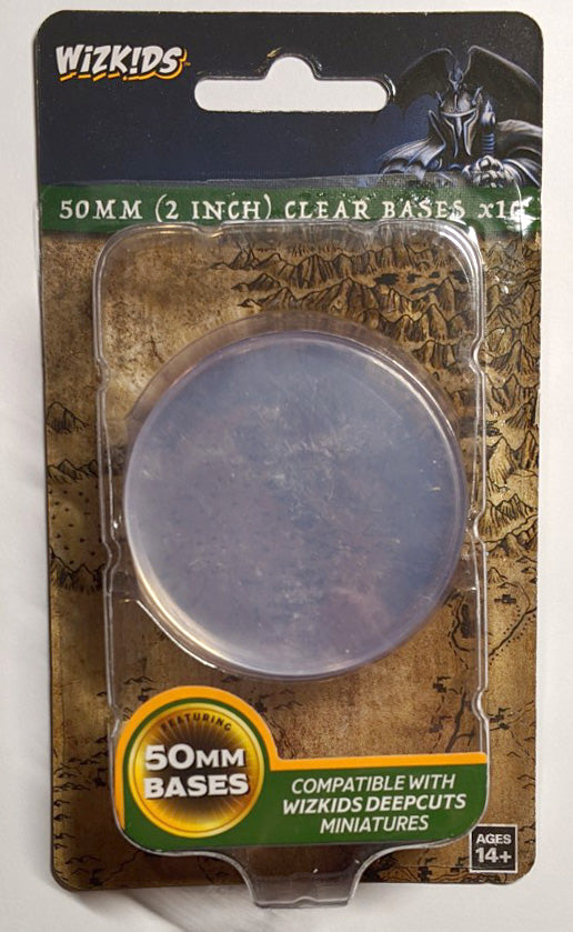 WizKids Deep Cuts: 50mm (2 inch) Clear Bases (10) (73596) – Gnomish Bazaar