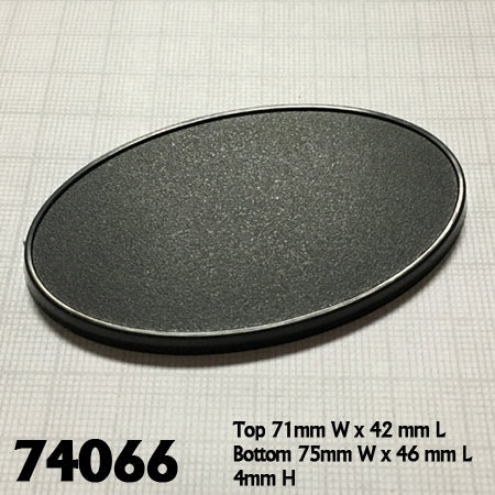 Reaper Base Boss: 75mm x 46mm Oval Gaming Base (10) (74066) – Gnomish ...